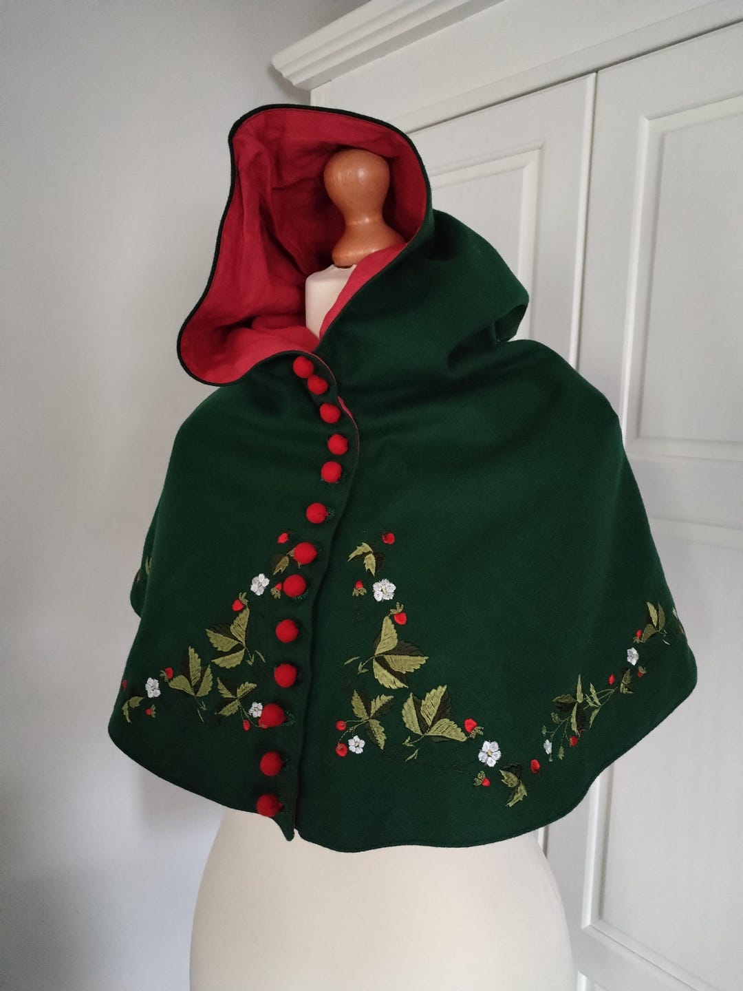 Medieval Costume, Woolen Cape, Elf Costum, Cosplay, Medieval Hood ...