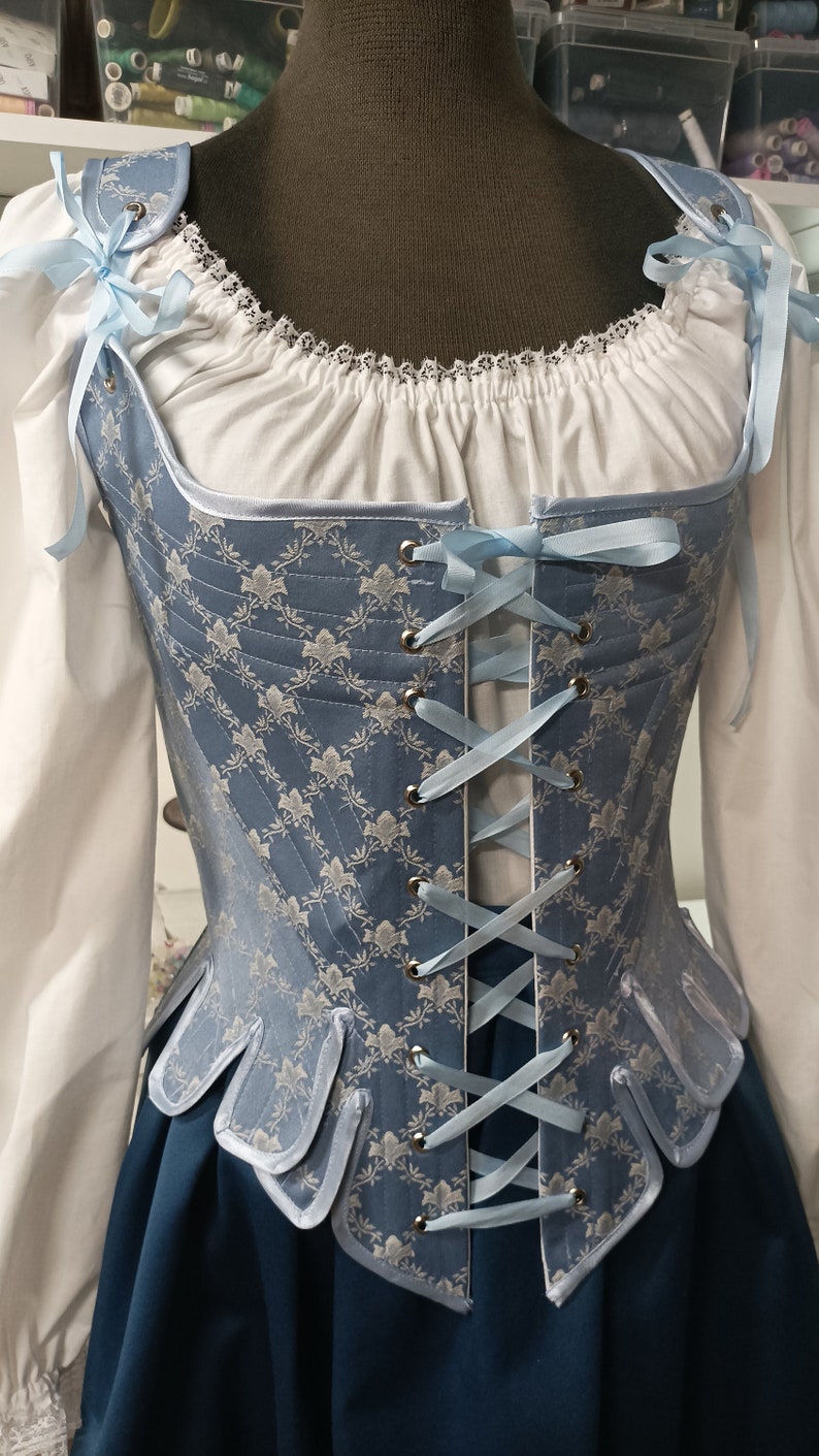 Corset Rococo Baroque Corset Historical Costum Brocade - Etsy