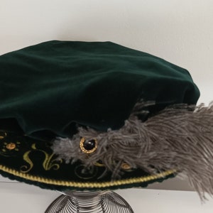 Renaissance Hat, Velvet Beret, Hat,historical Costume, Renaissance ...