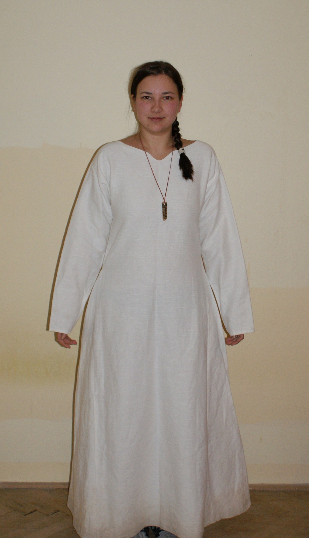 Medieval Woman Dress, Linen Under Dress, Viking Woman Dress - Etsy
