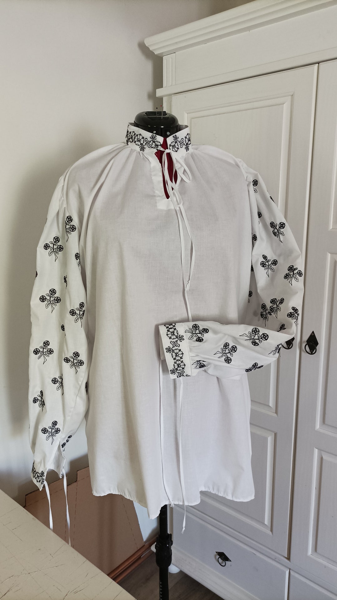 Cotton Shirt, Cotton Historical Shirt, Renaissance Shirt, Machine ...