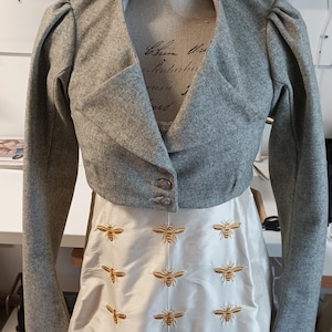 Regency Empire Jacket, Spencer, Regency Spencer, Empire Costume, Woolen ...