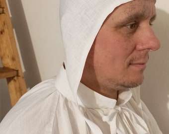 Linen Coif SCA Medieval Arming Cap - Etsy