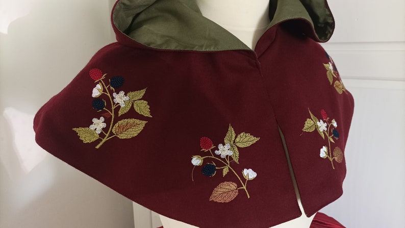 Fantasy Costume Woolen Cape Elf Costum Cosplay Embroidered - Etsy