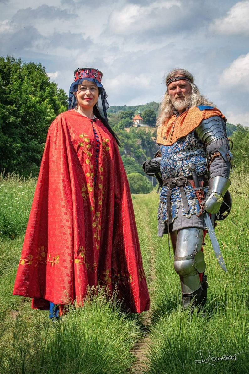 Medieval Cloak Fantasy Costume Fantasy Cloak Brocade Cloak - Etsy