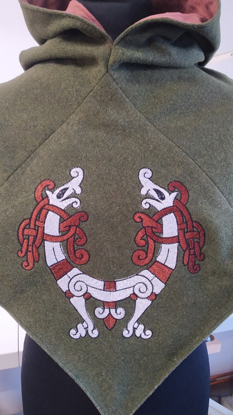 Olive Green Woolen Medieval Hood for Men and Woman - Etsy