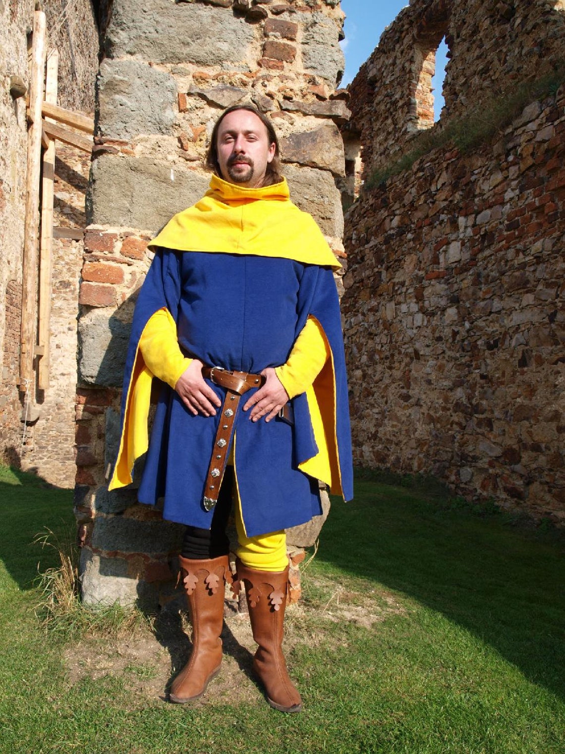 Medieval Houpelande for Men Medieval Coat Medieval Costum - Etsy