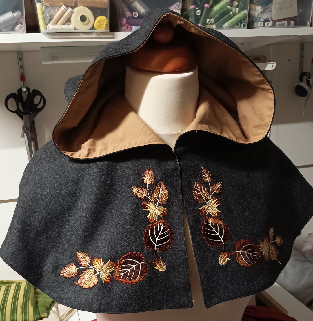 Fantasy Costume, Woolen Cape, Elf Costum, Cosplay, Embroidered Cape - Etsy