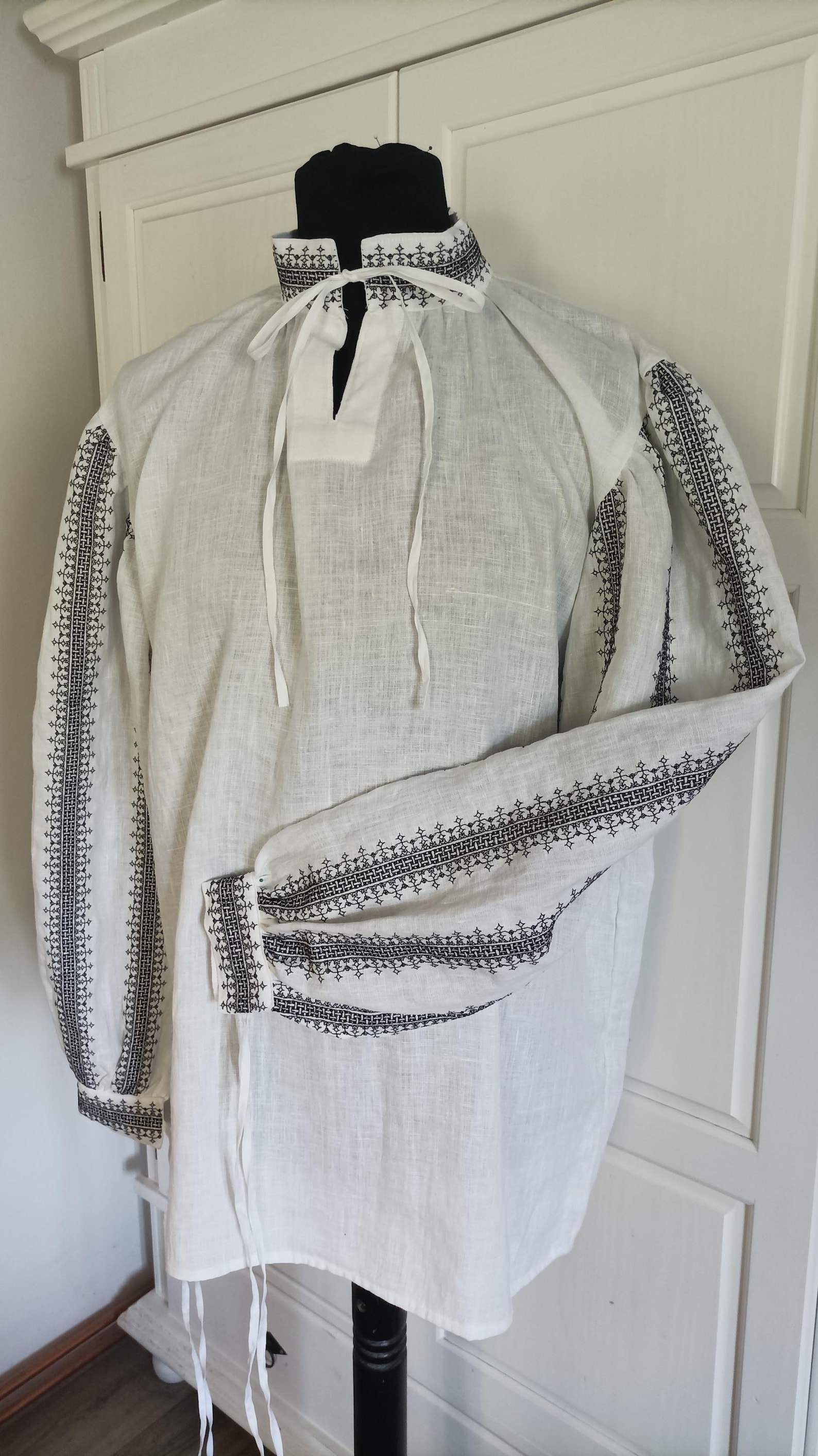 Renaissance Shirt, Embroidered Shirt, Historical Shirt, Cotton ...