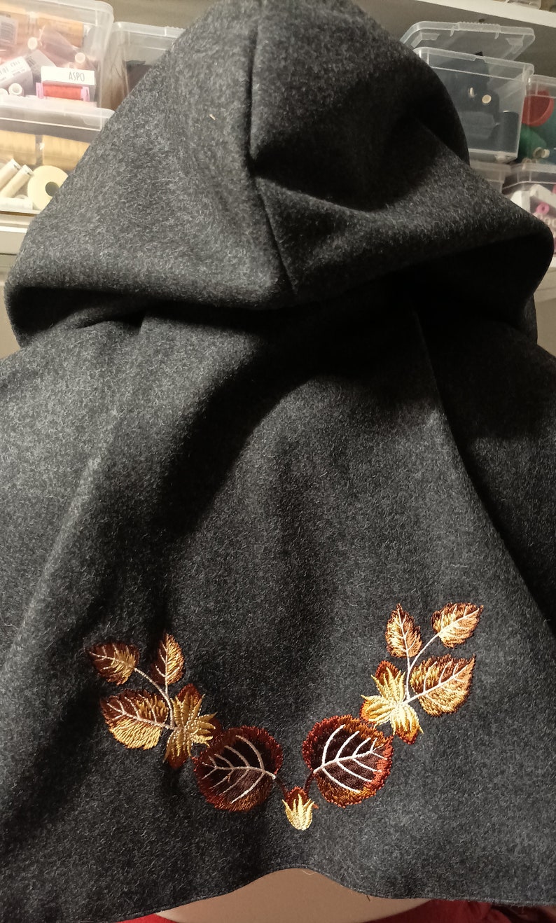 Fantasy Costume Woolen Cape Elf Costum Cosplay Embroidered - Etsy