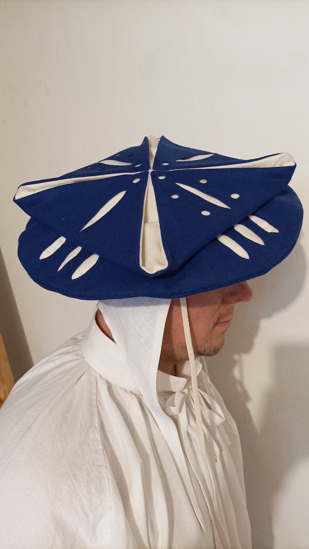 Renaissance Hat, Landsknecht Hat, Men Hat, Slashed Hat, Costume ...
