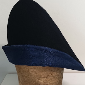 Medieval Hat, Historical Hat, Woolen Medieval Hat, Brocade Hat ...