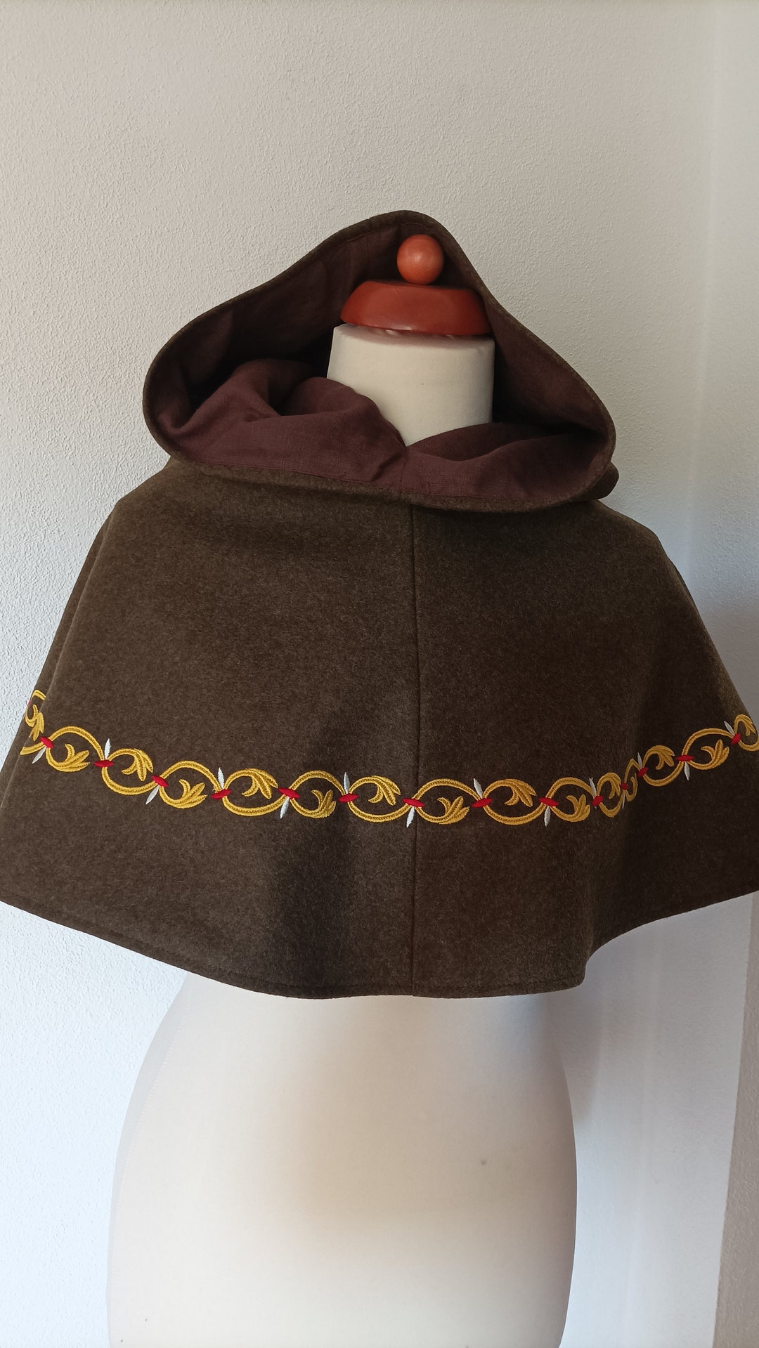 Medieval Costume, Woolen Cape, Elf Costum, Cosplay, Medieval Hood - Etsy