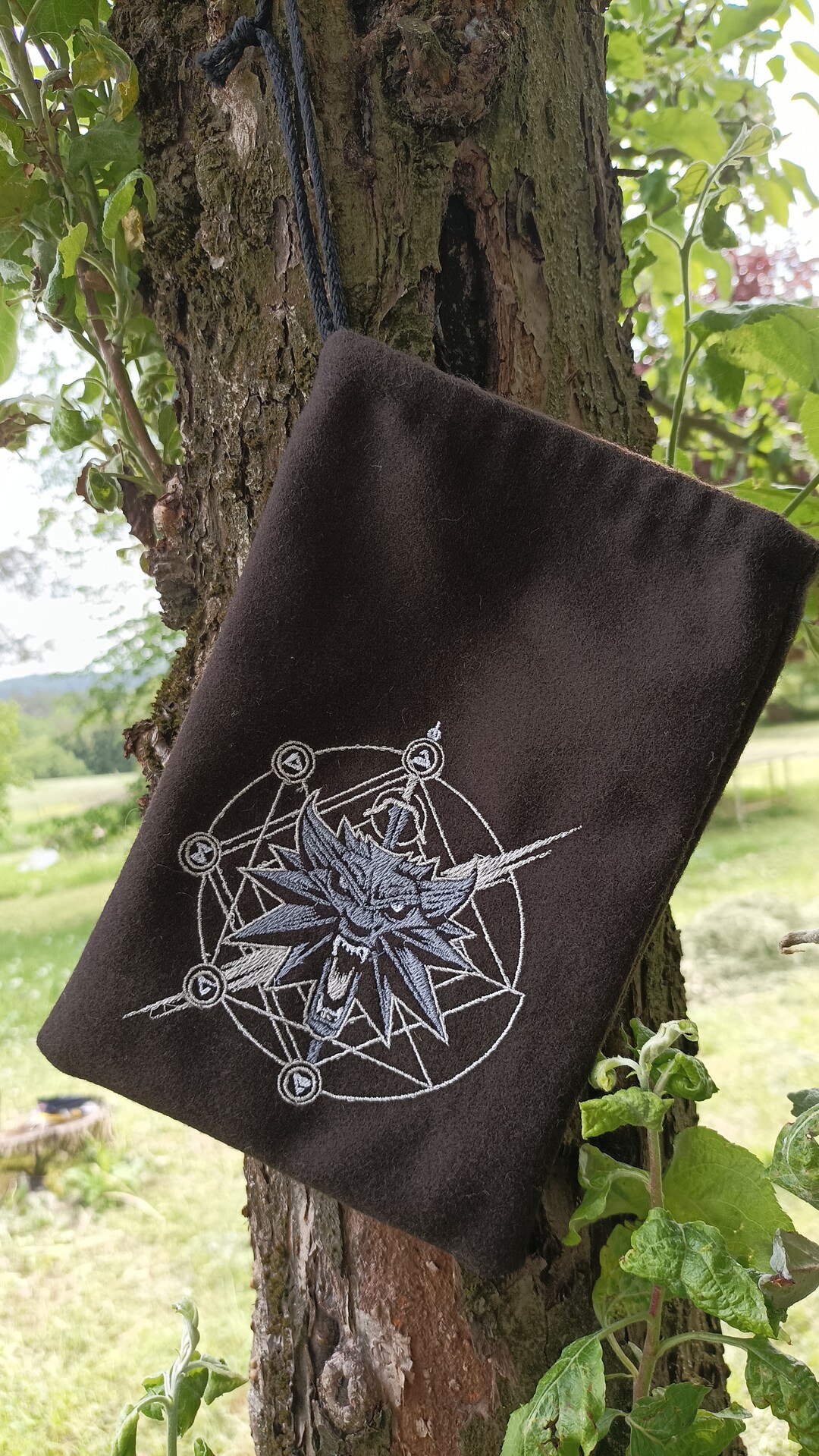 Medieval Bag, Woolen Bag, Bag With Witcher Embroidery, Witcher ...