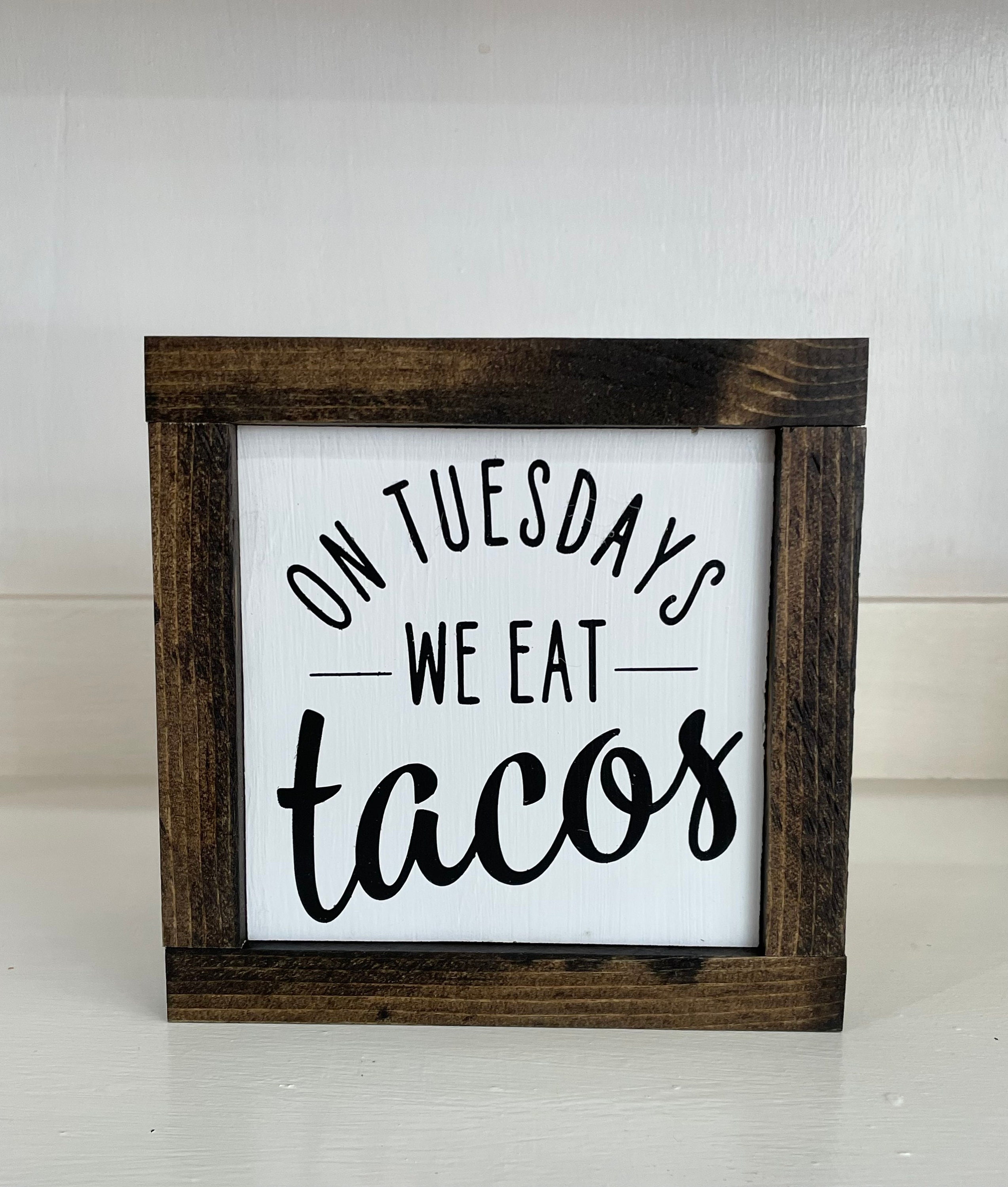 Taco Mini Signs Hand Painted and Framed for Tiered Tray Décor - Etsy