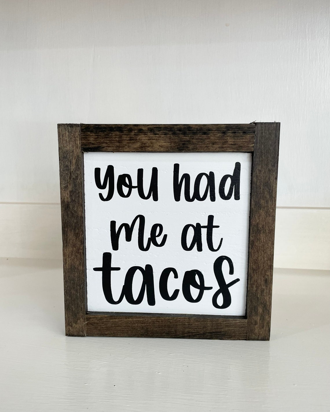 Taco Mini Signs Hand Painted and Framed for Tiered Tray Décor - Etsy