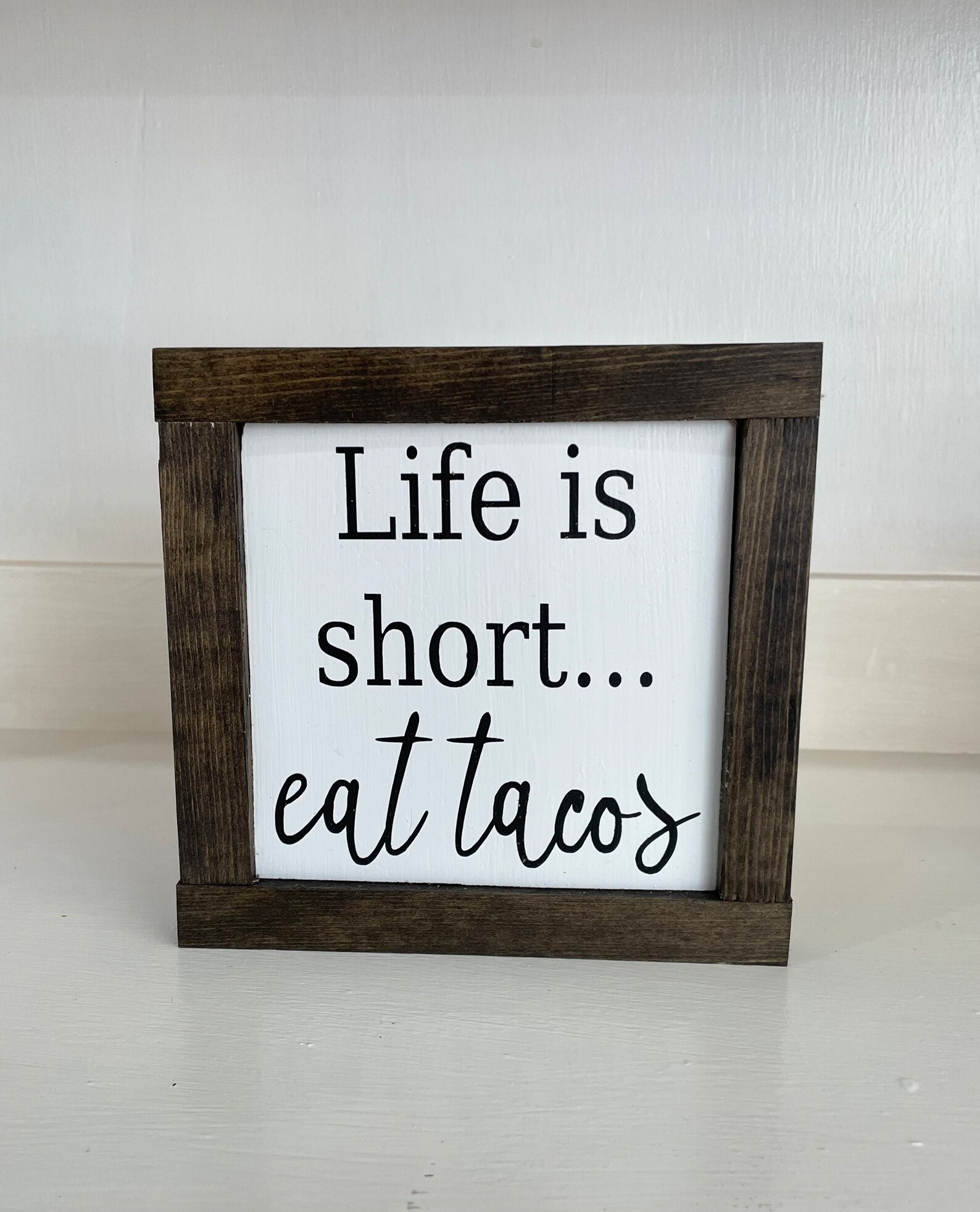 Taco Mini Signs Hand Painted and Framed for Tiered Tray Décor - Etsy