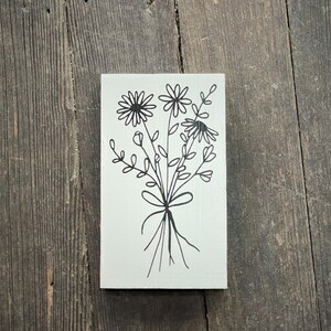 Wildflower Mini Signs, Hand Painted Tiered Tray Wildflower Signs for ...