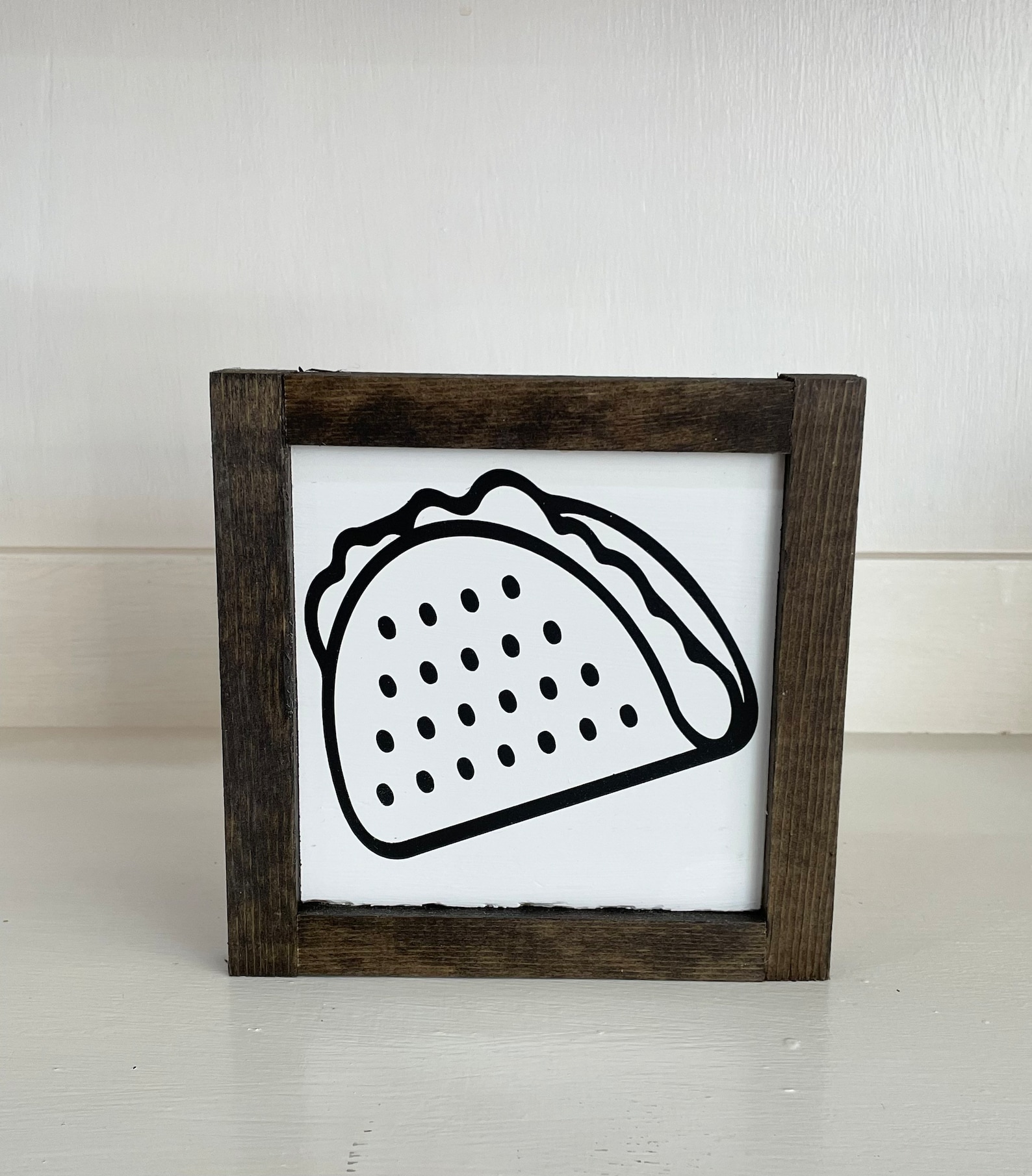 Taco Mini Signs Hand Painted and Framed for Tiered Tray Décor - Etsy