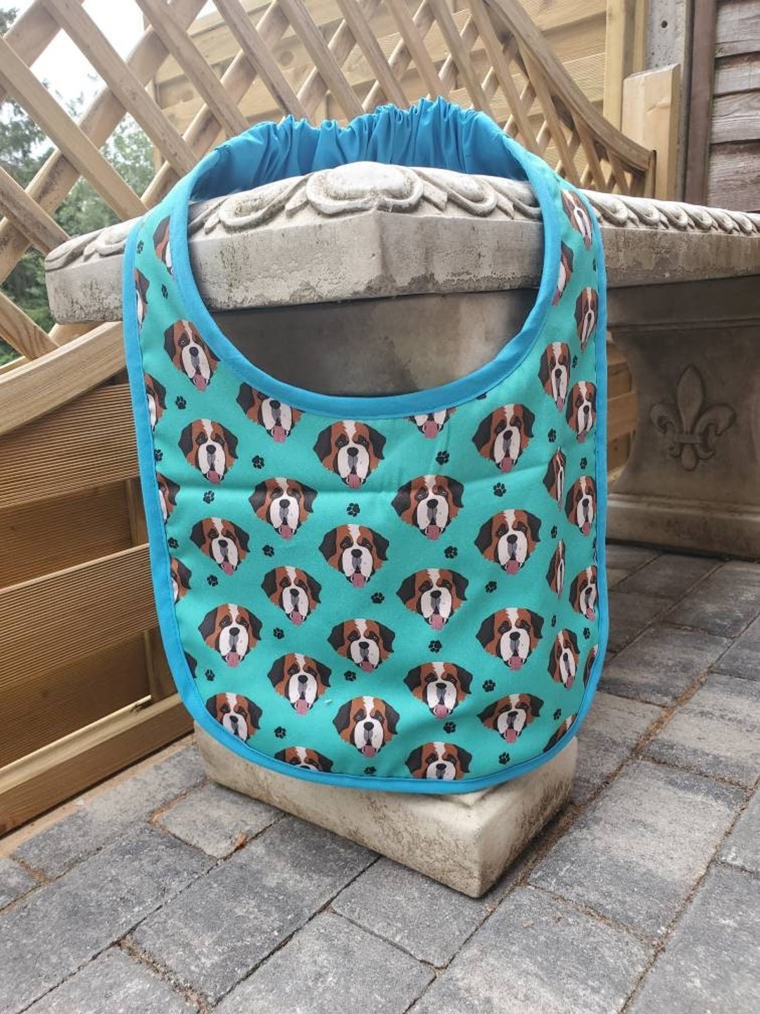 St Bernard Dog Bib ,large Drool Bib, Slobber Dog Bib , Large Breed Dog ...