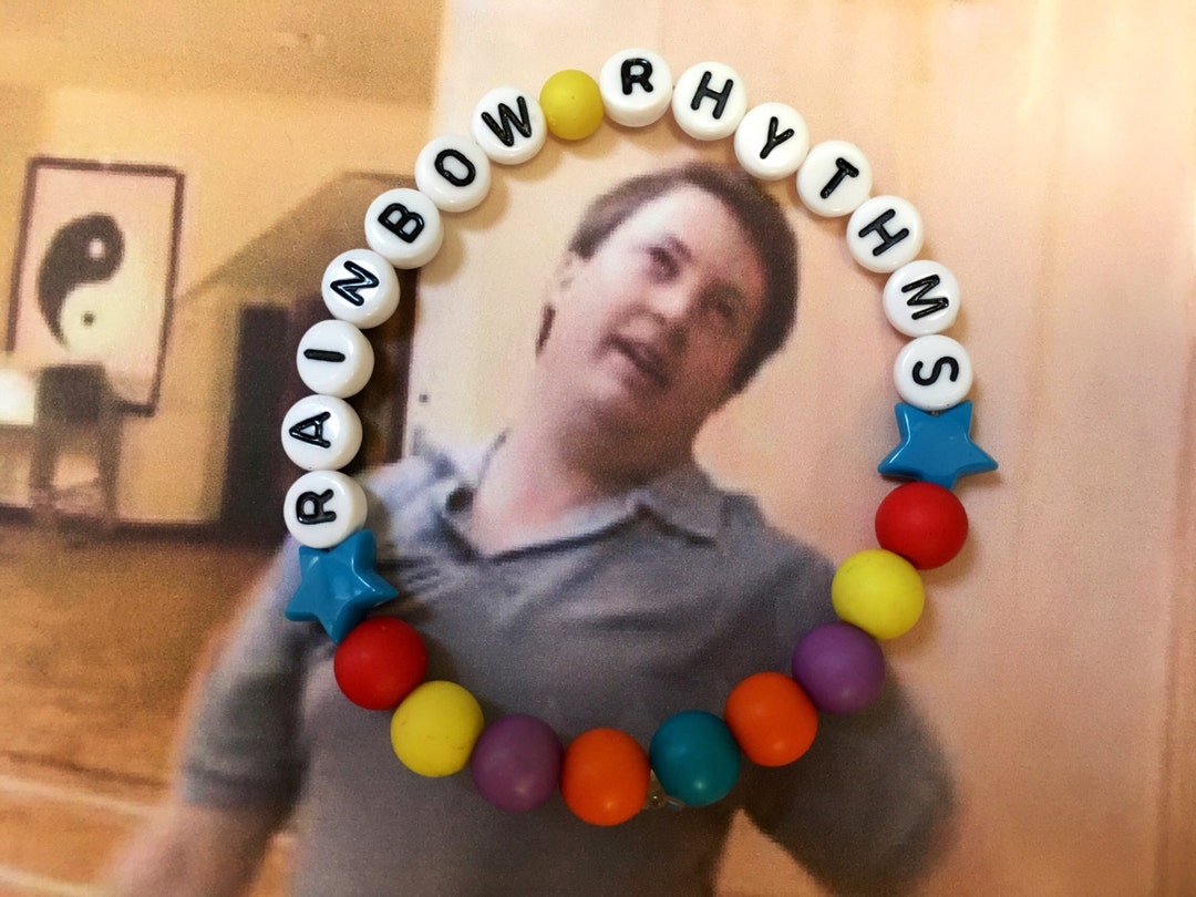 Rainbow Rhythms Peep Show Beaded Bracelet - Etsy UK