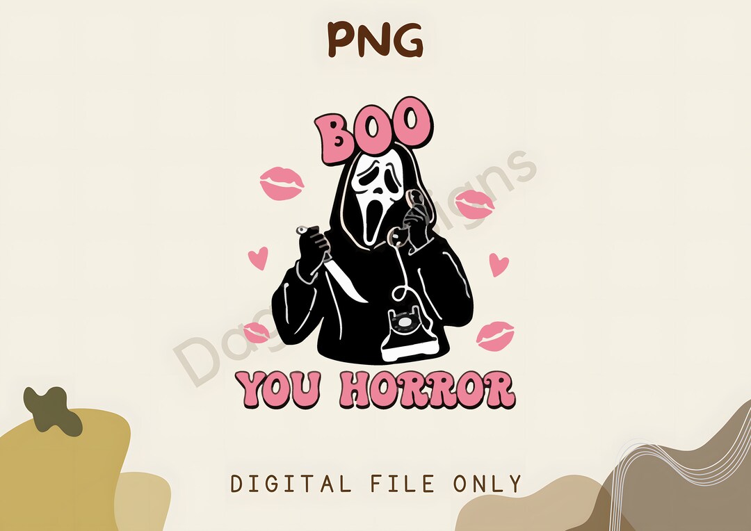 Boo You Horror Png Ghost Face Calling Png Funny Ghost - Etsy