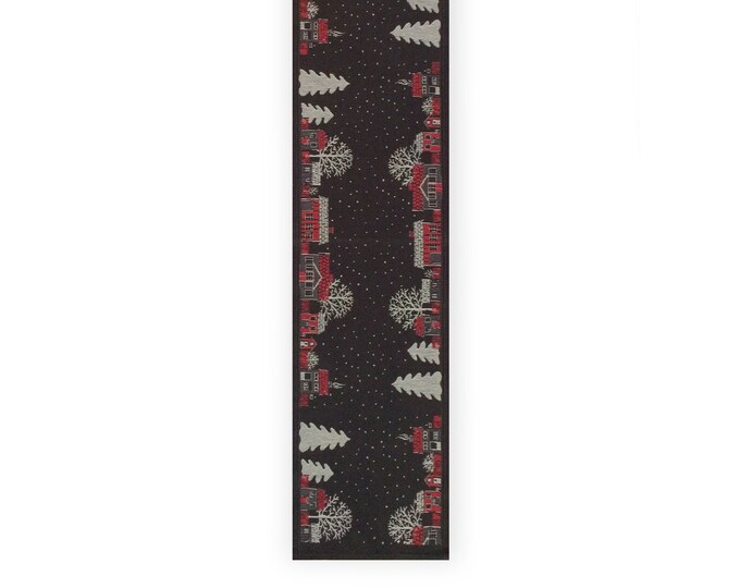 Ekelund Master Weavers Julstad 90 Table Runner (14" W X 47" L | Black ...