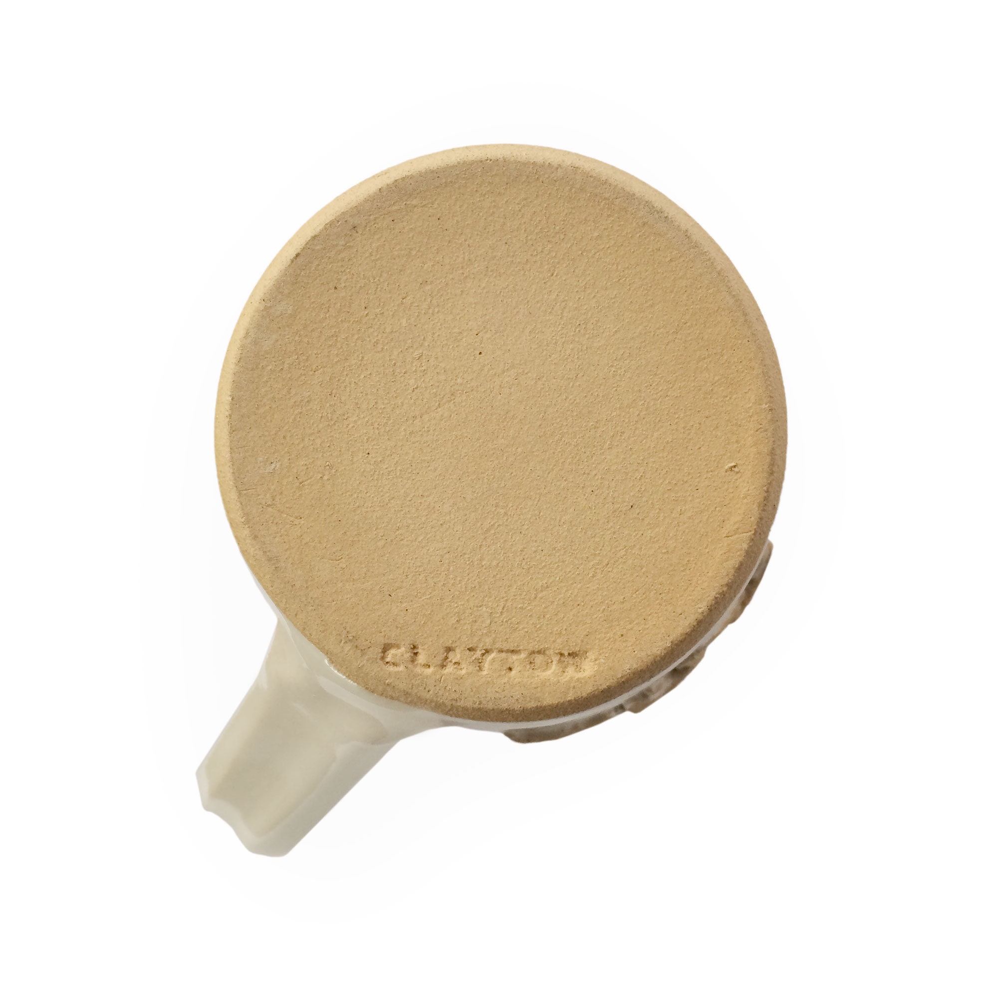 Clayton Stoneware Pottery Pitcher With Raised Unglazed Maple - Etsy