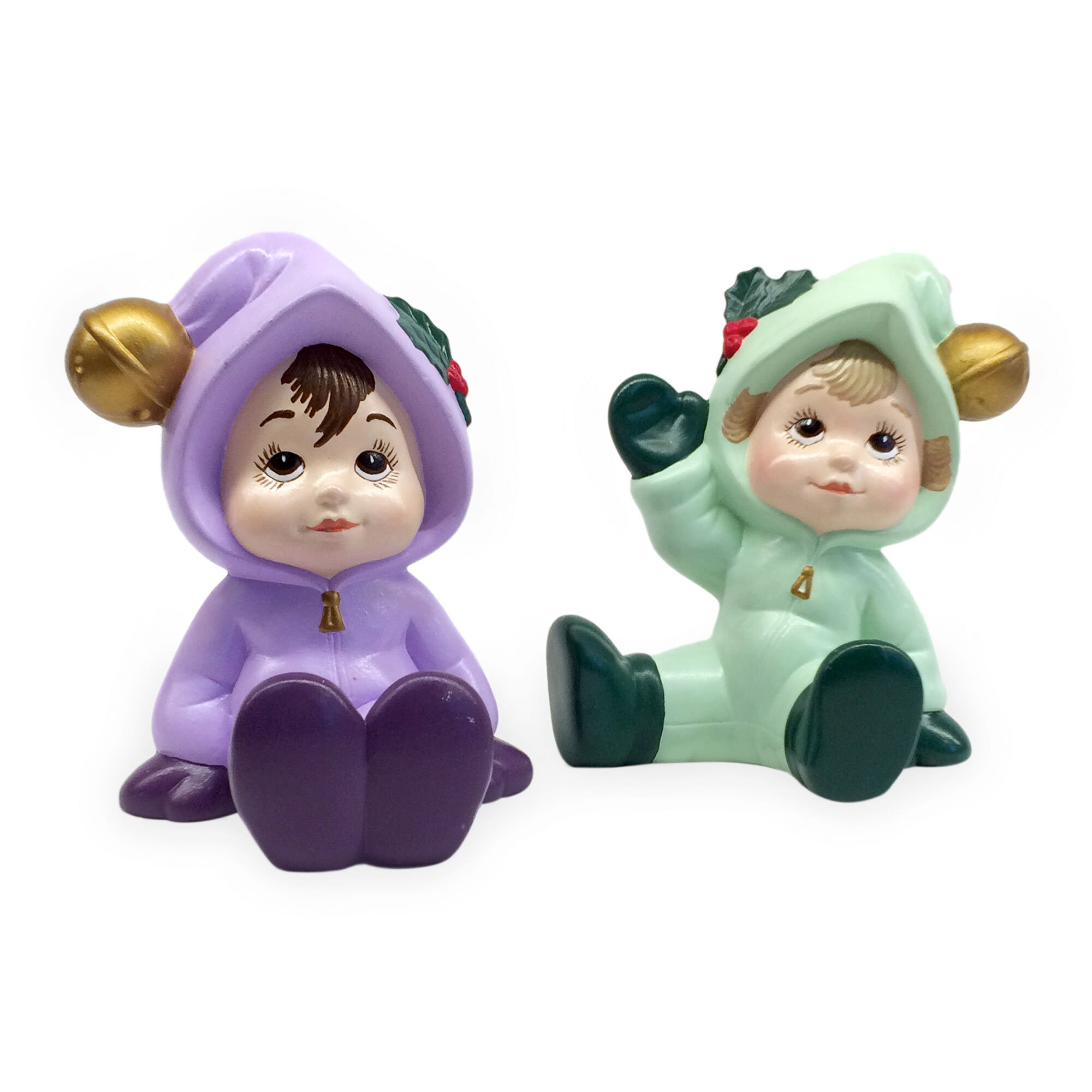 Vintage Ceramic Bisque Wintertime Sweet Tots donas Mold - Etsy