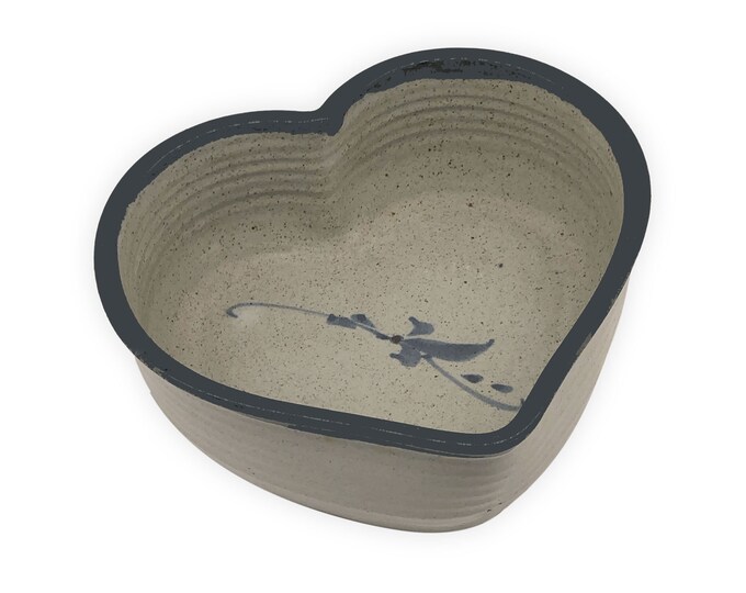 Charles Deckas Pottery Heart-shaped Stoneware Bowl/casserole (minnesota ...