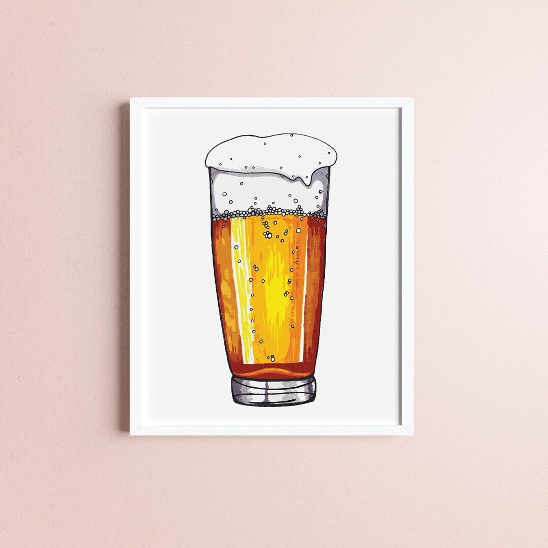 Printable Art Download - Beer Art Print - PDF Printable Art - Instant ...