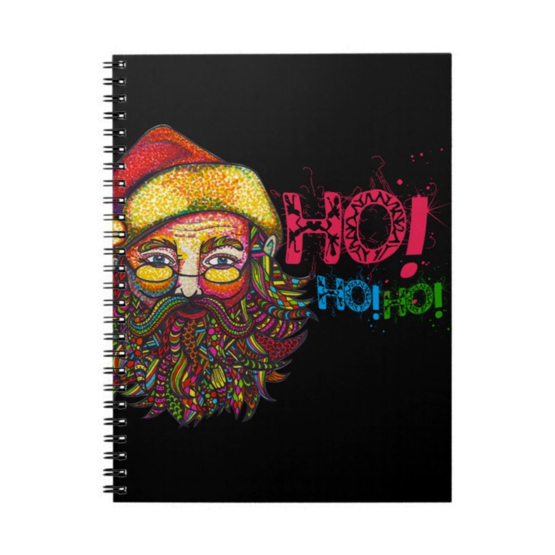 Christmas Notebook Decorative Notebook Spiral Notebook Santa Claus ...