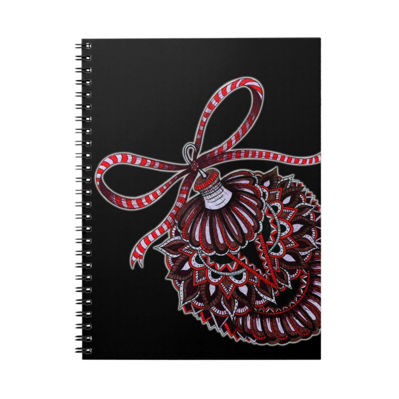 Christmas Notebook - Decorative Notebook - 80 Page Spiral Notebook ...