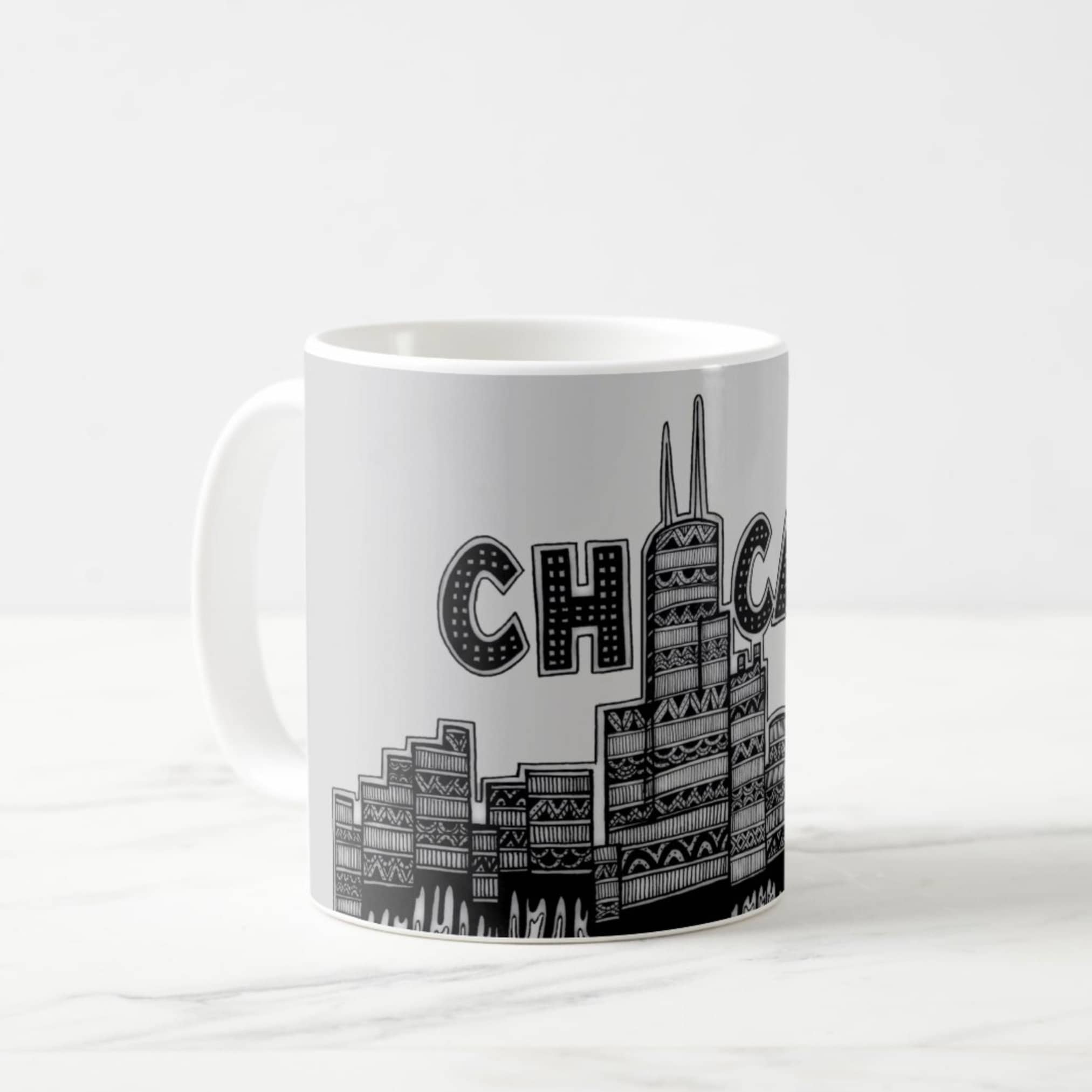 Chicago Coffee Mug 11oz. Mug Chicago Skyline Cup Windy - Etsy