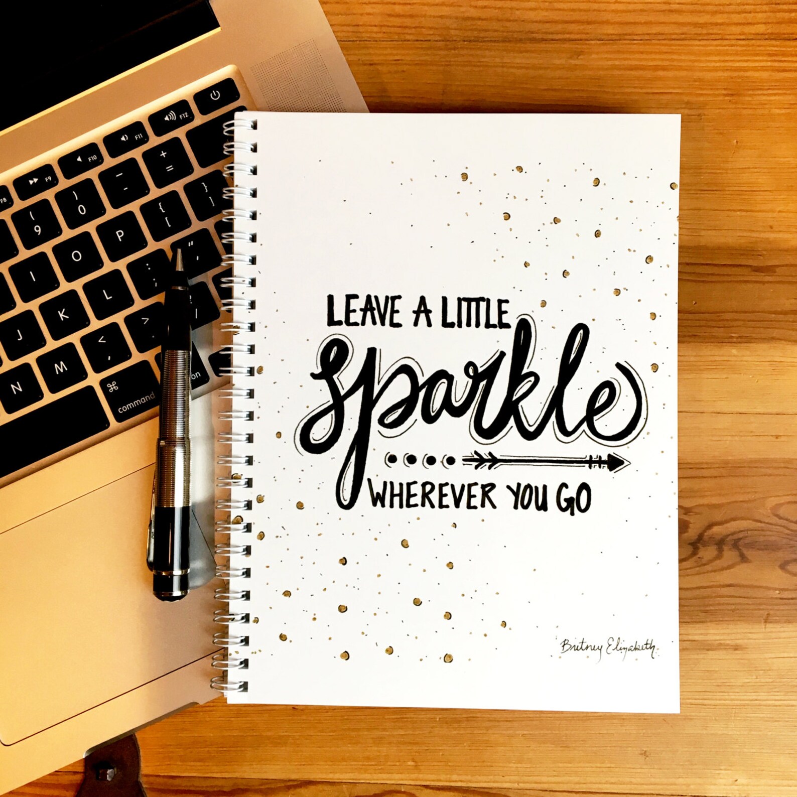 Quote Notebook Calligraphy Notebook 80 Page Spiral | Etsy