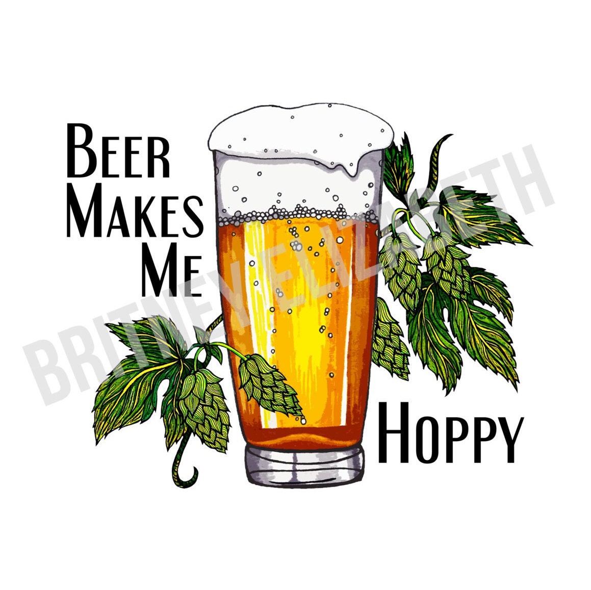 Printable Art Download - Beer Art Print - PDF Printable Art - Instant ...