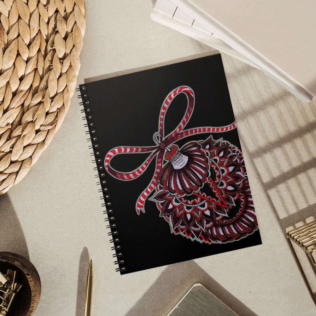 Christmas Notebook - Decorative Notebook - 80 Page Spiral Notebook ...
