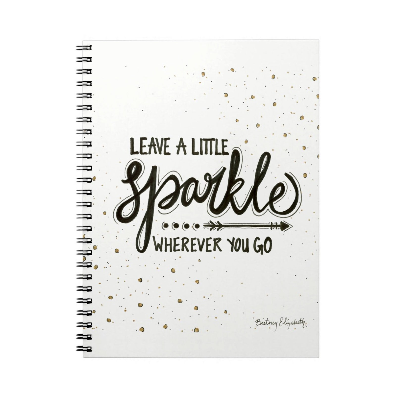 Quote Notebook - Calligraphy Notebook - 80 Page Spiral Notebook ...