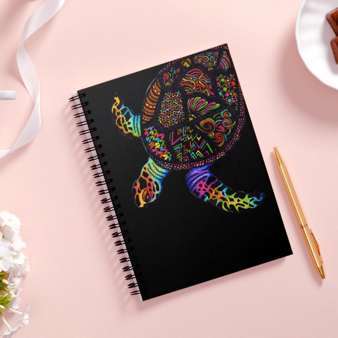 Turtle Notebook Animal Notebook 80 Page Spiral Notebook Spiral Journal ...