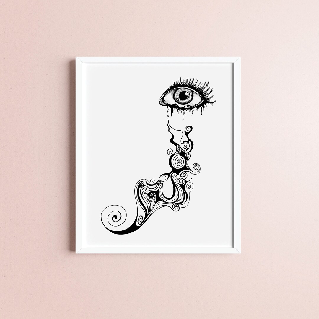 Printable Art Download - Eye Art Print - PDF Printable Art - Instant ...