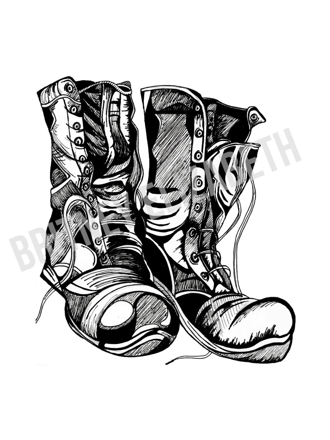 Printable Art Download - Boots Art Print - PDF Printable Art - Instant ...