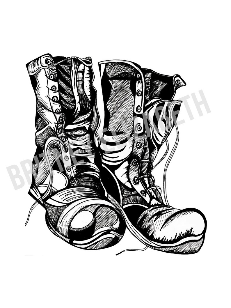 Printable Art Download - Boots Art Print - PDF Printable Art - Instant ...