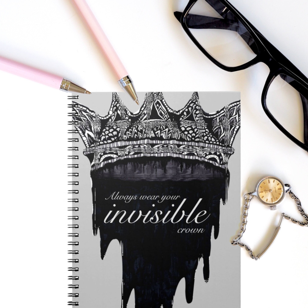 Quote Notebook - Crown Notebook - 80 Page Spiral Notebook - Spiral ...