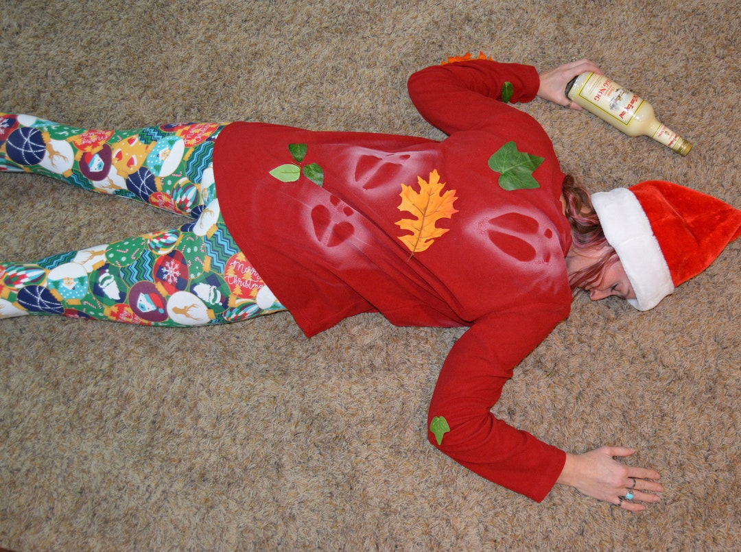 Large, Grandma Got Run Over by a Reindeer, Women Ugly Christmas Sweater ...