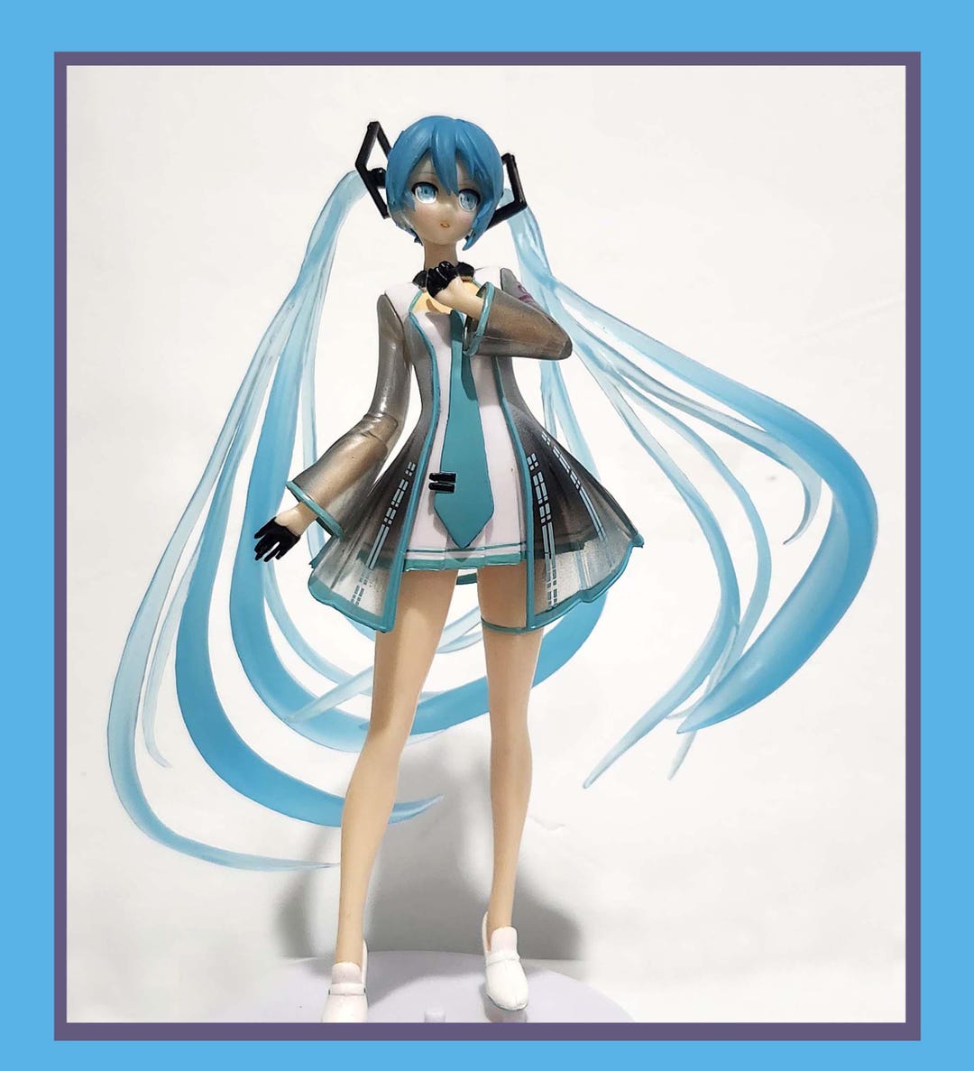 10% OFF Hatsune Miku Figure: Blue Hair, Transparent Cape, 7" Tall (new ...