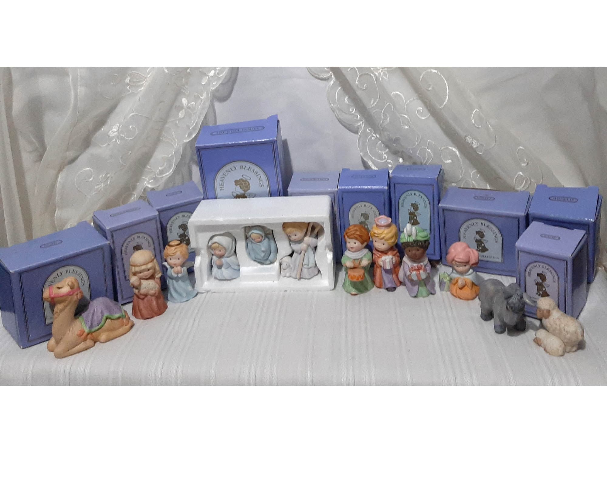 Avon Heavenly Blessings Nativity Collection Replacement Figurines in ...