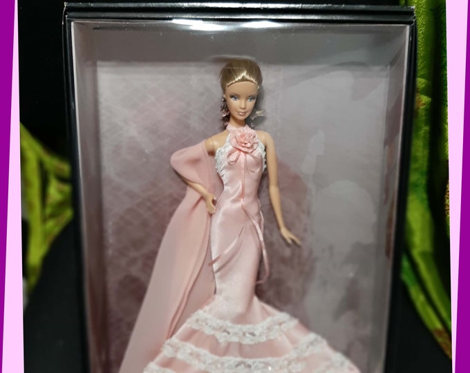 MIB NRFB Gorgeous Sapphire Splendor Barbie by Bob Mackie Circa 1996 W ...
