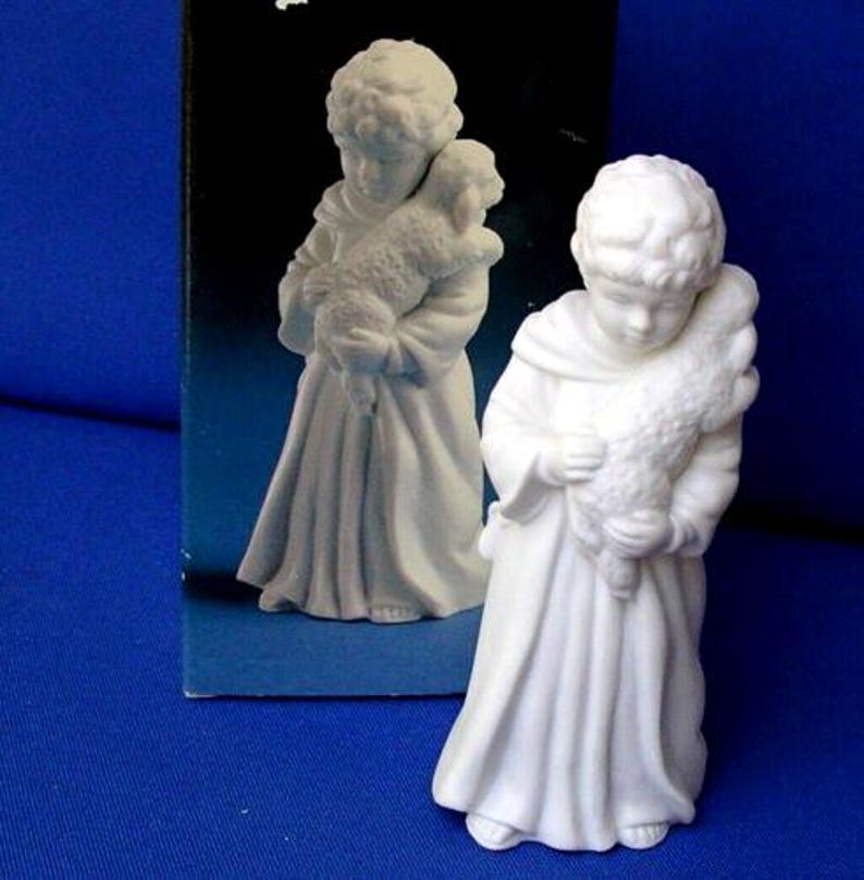 AVON Nativity Collectible REPLACEMENT FIGURINE Cow Cherub Angel Shepher ...