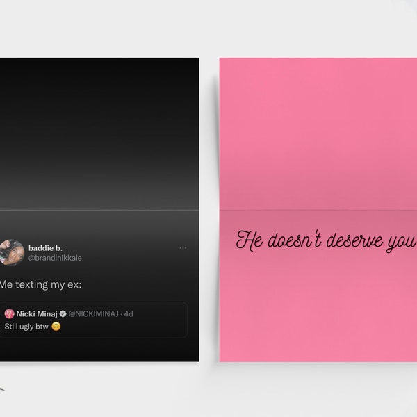 Break up Card - Etsy