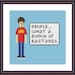 The IT Crowd Roy and Moss Funny Cross Stitch PDF Pattern Geeky - Etsy